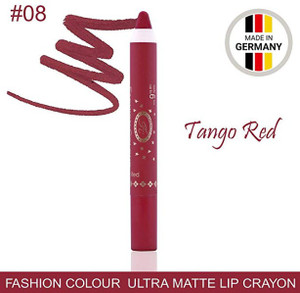 FASHION COLOUR Ultra Matte Lip Crayon Tango Red -08 - Price in India ...
