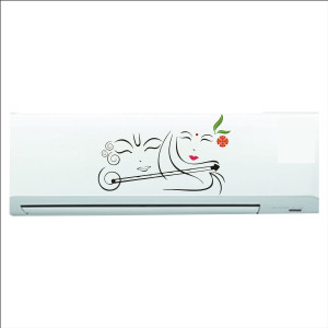 Impression Wall 25 cm Shree Krishna AC Sticker Self Adhesive Sticker ...