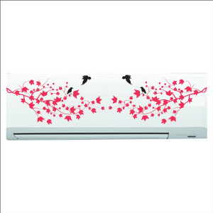 Impression Wall 22 cm Red Leaves AC Sticker Self Adhesive Sticker Price ...