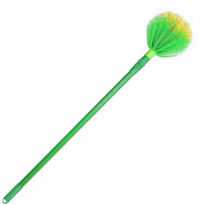 homfine Heavy Duty Foldable Round Jaala Cobweb Cleaning Broom for Home ...