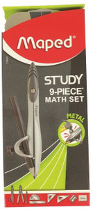 Flipkart.com | माप्ड Metal Study 9 Pieces Compass Math Set Geometry Box ...
