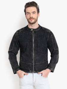 KOTTY Full Sleeve Washed Men Denim Jacket - Buy KOTTY Full Sleeve ...