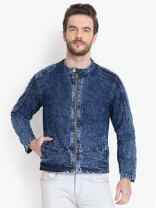 KOTTY Full Sleeve Washed Men Denim Jacket - Buy KOTTY Full Sleeve ...