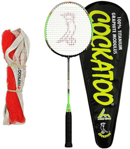 COCKATOO Uni Piece Badminton Racket With Badminton Net Badminton Kit ...