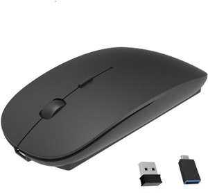 ROQ Rechargeable Wireless Mouse, 2.4G Slim Silent Click Optical Mouse ...