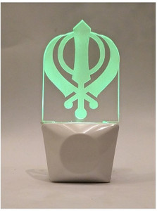 YONKER LED Acrylic Khanda Plug in Night Lamp Color Changing LED Night ...