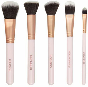 Ellen Tracy Five Face Essential Brush Collection For Powder, Stippling ...
