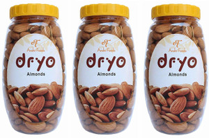 dryo Premium Natural Whole Californian Almond (Pack of 3 ,750g) Almonds ...
