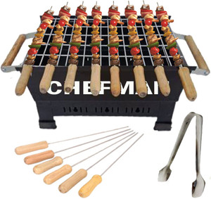 Chefman Coal Griller for Healthy Grilling Food, Great for Picnics and ...