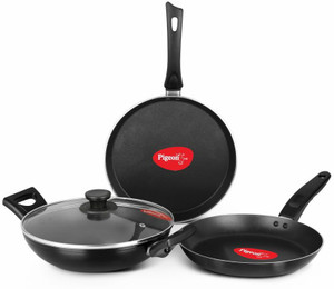 Pigeon Essentials Non-Stick Coated Cookware Set Price in India - Buy ...