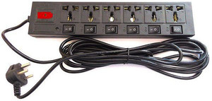 ambert Switch Board 6 Sockets & 6 Switch 6x6 Model Heavy Duty ...