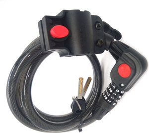 FASTPED Bicycle Smart Adjustable Number Lock with Computer Keys and ...