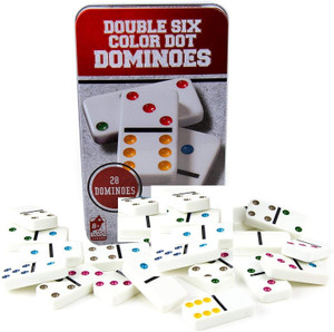 Little Joy Learning and Matching Double Six Color Dot Dominoes Board ...
