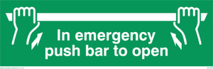 All Your Design In emergency push bar to open Emergency Sign Price in ...