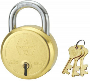 HARRISON Brass 8 Levers Padlock with 3 Keys Padlock - Buy HARRISON ...