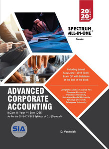 Advanced Corporate Accounting, B.Com III-Year VI-Sem (General) DSC, As ...