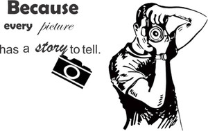 nirmal décor 46 cm Quotes With Camera Man Magnetic Sticker Price in ...