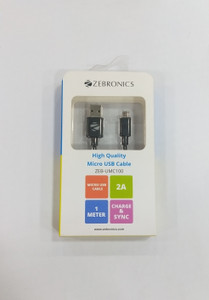 ZEBRONICS Micro USB Cable 2 A 1 m ZEB-UMC100 - ZEBRONICS : Flipkart.com