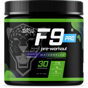Muscle Asylum F9 Pro Pre-Workout - 30 Servings Creatine Price in India ...