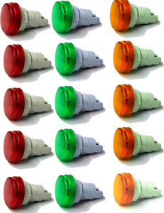 Mexico PACK OF 15 Panel Indicator Light Pilot lamp RED GREEN YELLOW ...