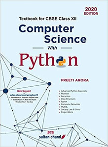 COMPUTER SCIENCE WITH PYTHON CLASS-XII (2020 EDITION): Buy COMPUTER ...