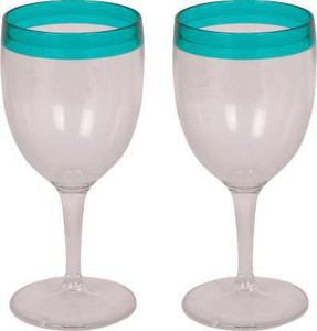 TUPPERWARE (Pack of 2) Tupp00126 Glass Set (Plastic, Each 300 ml) Glass ...