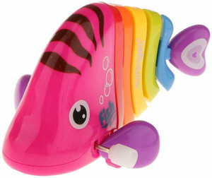 Quinergys Key Operated Wind Up Crawling Fish Toy for Kids Baby and ...