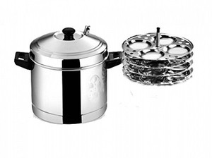 Butterfly Stainless Steel Idly Cooker with 4 Plates, 1.526 Litres ...