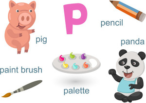 alphabet p for |poster for kids|alphabest posters| Paper Print ...