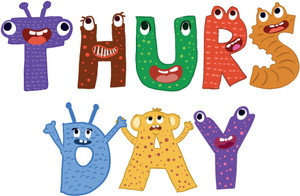 thursday |poster for kids|alphabest posters|number posters|kids ...