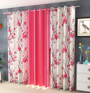 La elite 183 cm (6 ft) Polyester Room Darkening Window Curtain (Pack Of ...