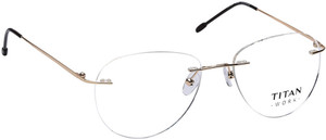 Titan Rimless Aviator Frame Price in India - Buy Titan Rimless Aviator ...