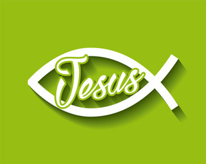 Green jesus Sticker Poster|Religious poster|Christian Poster|size:12x18 ...