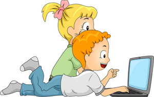 children using laptop |poster for kids|alphabest posters|number posters ...