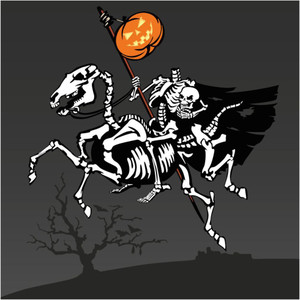 KD Headless Rider Sticker Poster|Animated poster|Skull poster|size ...