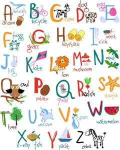 english alphbet with character |poster for kids|alphabest posters ...