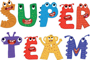 super team alphabet Sticker Poster|Kids learning poster|Alphabet and ...