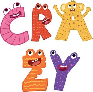 crazy alphabet |poster for kids|alphabest poster Paper Print ...