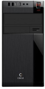 Circle Desktop Cabinet with SMPS (Black) GAMING CABINET Cabinet with ...