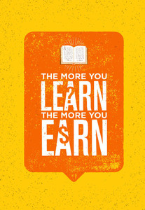 the more you learn |Motivational Poster|Inspirational Poster|Gym poster ...