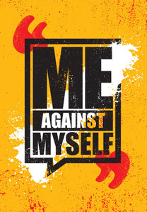 me against myself new |Motivational Poster|Inspirational Poster|Gym ...
