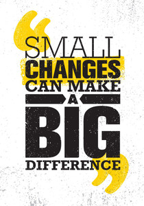small changes can make a |Motivational Poster|Inspirational Poster|Gym ...