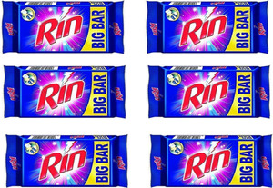 Rin WASHING BAR 250 GM (PACK OF 6) Detergent Bar Price in India - Buy ...