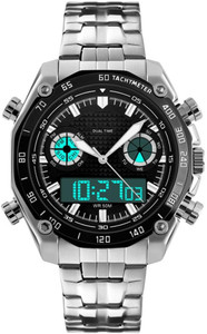 SKMEl SKMEI 1204 BLACK Stop Watch,Back Light,Auto Date,Chronograph ...