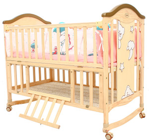 baybee Wooden Cradle for Baby/Newborn Baby Cotton Baby Cradle/ Baby ...
