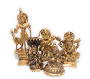 Astrosale Ashtadhatu Five Combo Set of God Idols Inculded ( Hanuman ...