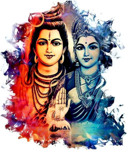DivineDesigns 58 cm Shiv Ji Blue Sticker Self Adhesive Sticker Price in ...