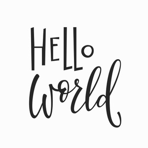 KD hello world Sticker Poster|Motivational Poster|Inspirational Poster ...