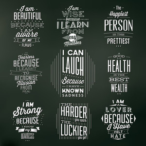 KD i am beautiful because Sticker Poster|Beautifull Quotes. Paper Print ...
