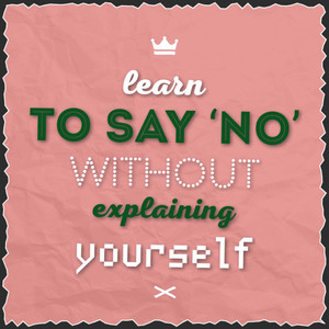 KD learn to say no Sticker Poster|Motivational Paper Print - Quotes ...